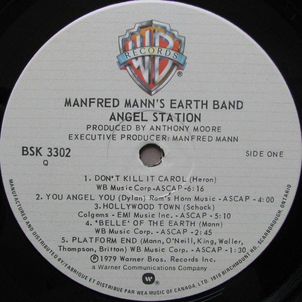 Manfred Mann's Earth Band - Angel Station (LP, Album, Qua) - Funky ...