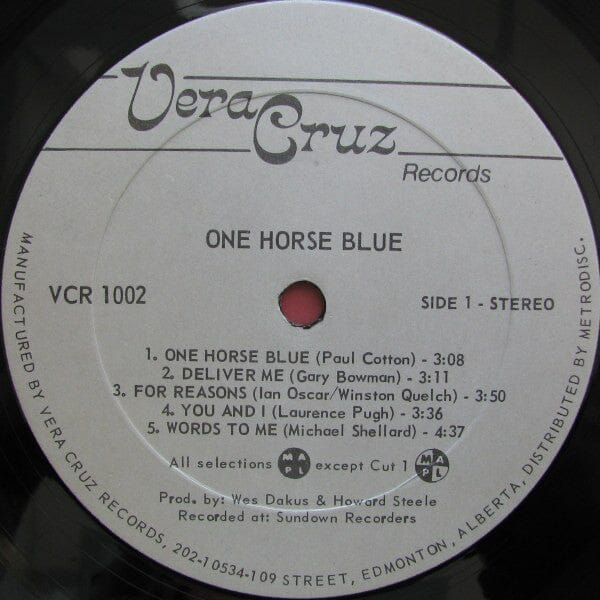 One Horse Blue - One Horse Blue (LP, Album) - Funky Moose Records
